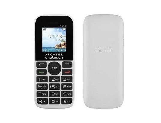 Téléphone portable Alcatel 1016D Onetouch 1.8 2G 4 MB Blanc ALCATEL ...