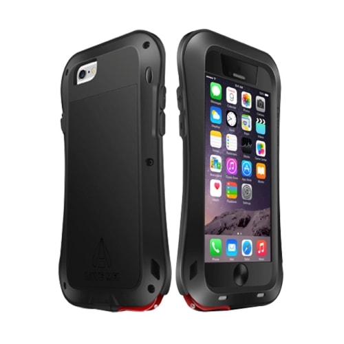 Iphone 6 Coque Métal Love Mei Noir Ultra-Résistante ALSATEK AL14156