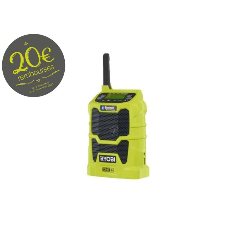 Radio bluetooth ryobi am/fm 18 v oneplus - sans batterie ni chargeur ...