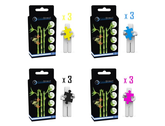 12 Cartouches d'encre pour HP Color Copier CC800 Color Copier 800PS ...