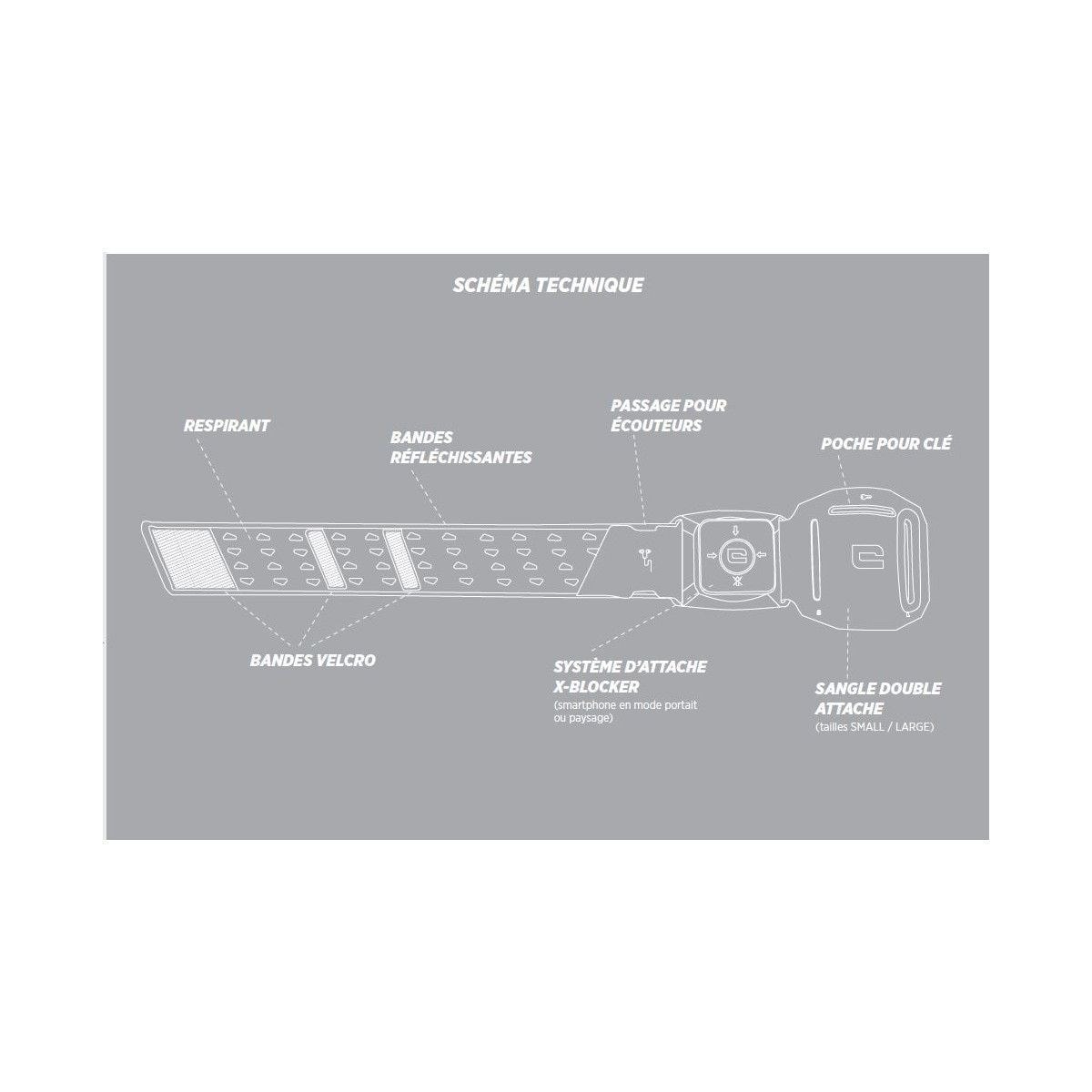 Accessoires téléphone portable CROSSCALL X-ARMBAND CROSSCALL