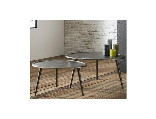 Lot de 2 tables basses sabli gm design coule sable INSIDE75 20100863741