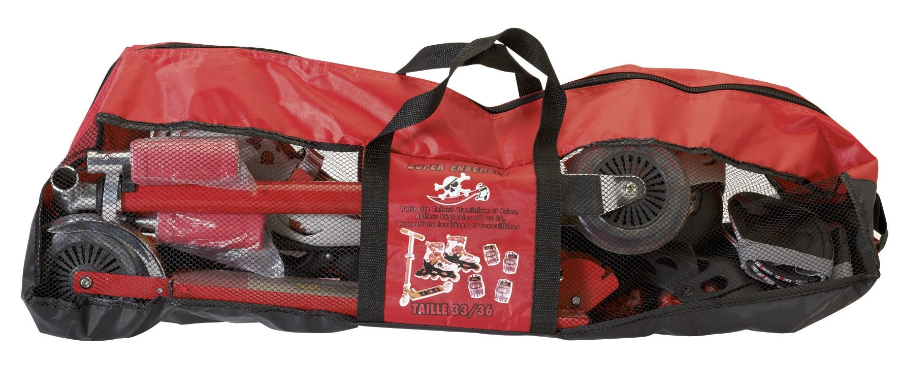 Patinette / Trottinette Alu Acier + Roller Reglables 28 32 + Sac De ...