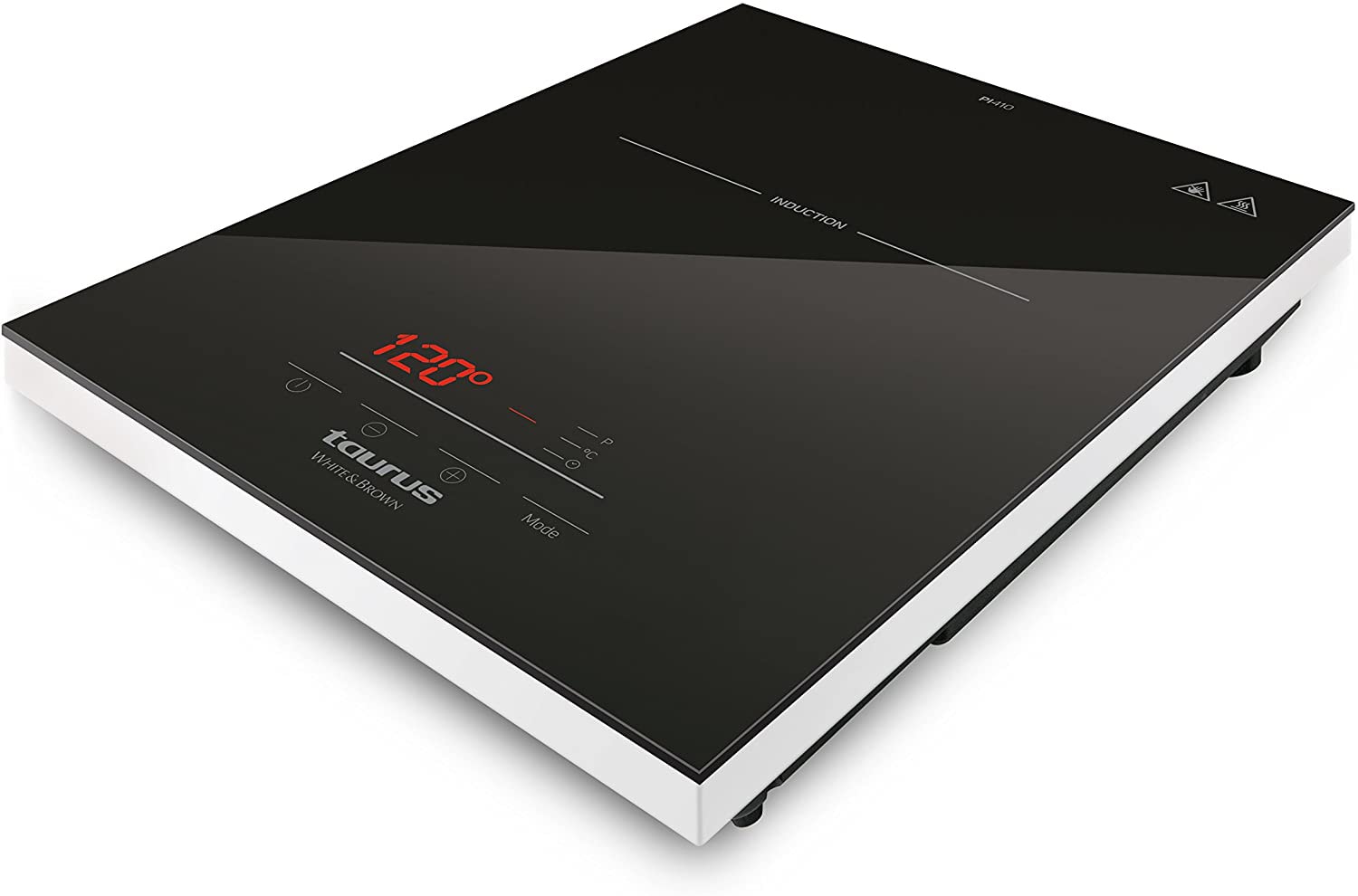 Réchaud induction TAURUS WHITE & BROWN PI410 Plaques à Induction 2 feux 2000 w Pas Cher - UBALDI.com
