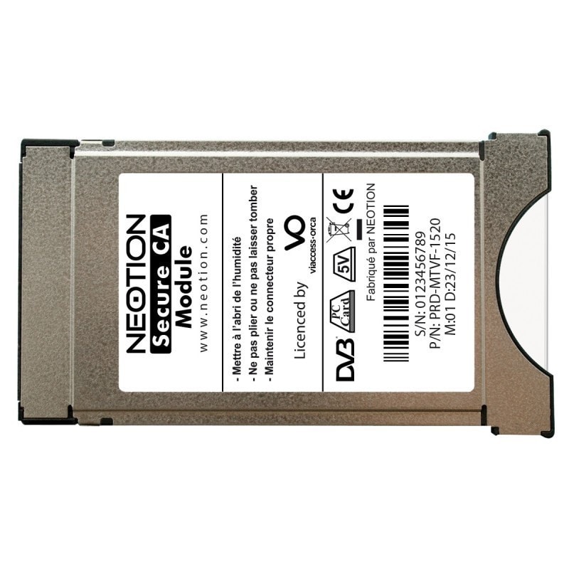 Module pcmcia fransat ci+ dernière version 1.3 carte pc6 récepteur tv NEOTION FRANSATCAM Pas ...