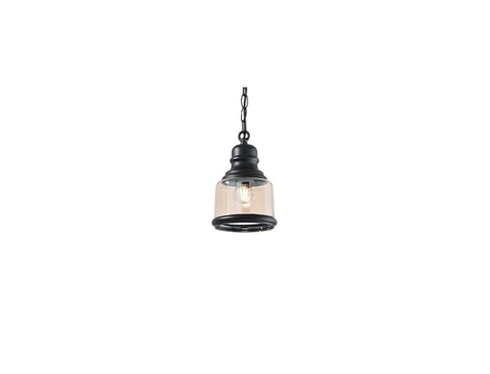 Suspension Noire HANSEL 1 ampoule IDEAL LUX 17356