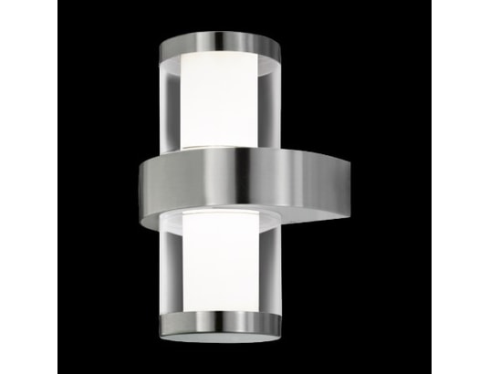 Applique verticale rectiligne Beverly 1 LED H27 cm IP44 - Inox EGLO Pas ...