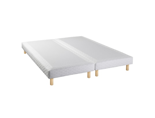Sommiers tapissier CLASSIC et pieds 2 x 90 x 200 cm Bois clair CAMIF