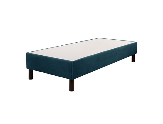 Sommier Delta CONFORTISSIMO, 20 cm 2 x 90 x 200 cm Velours bleu ...