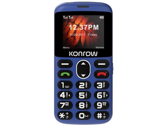 Konrow Senior - Écran 2'' - Double Sim - Bleu (Dock de charge Fourni ...