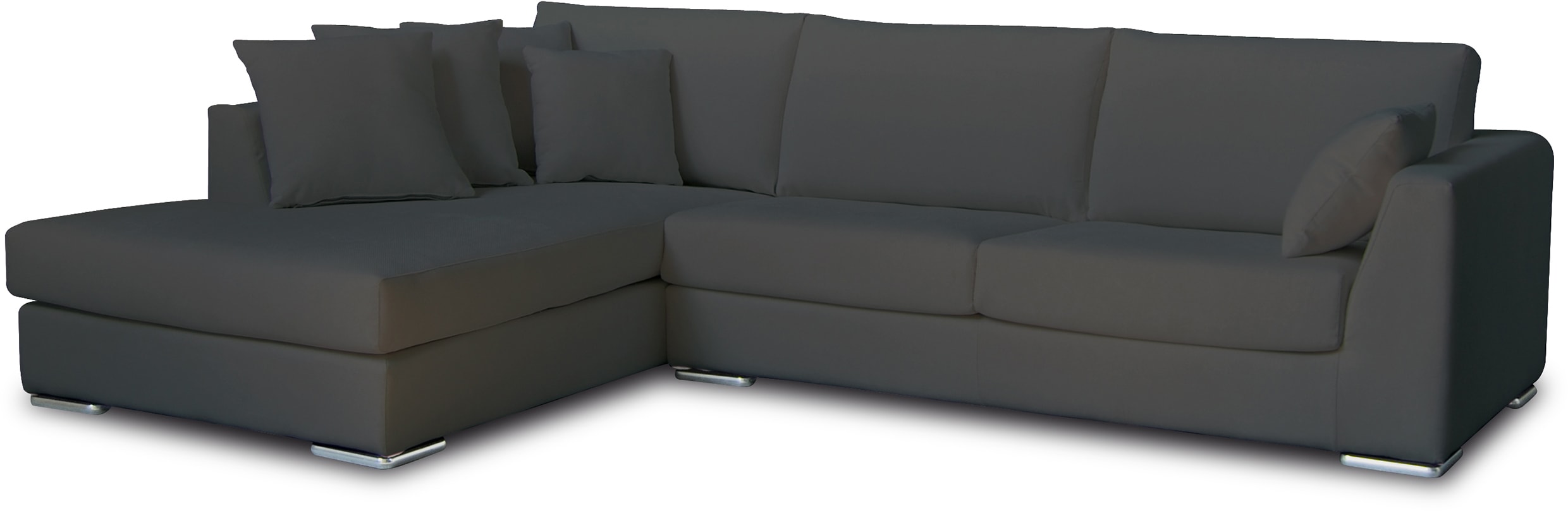 Canapé microfibre CITY Monaco angle gauche microfibre noir Pas Cher ...