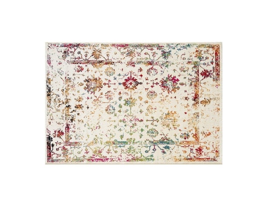 Tapis de salon baroque ivoire et multicolore 120x170 - Collection ...