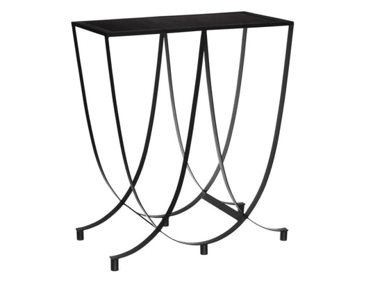 Console Métal/Verre Noir - BLOCK n°2 - L 70 x l 35 x H 81 TOUSMESMEUBLES