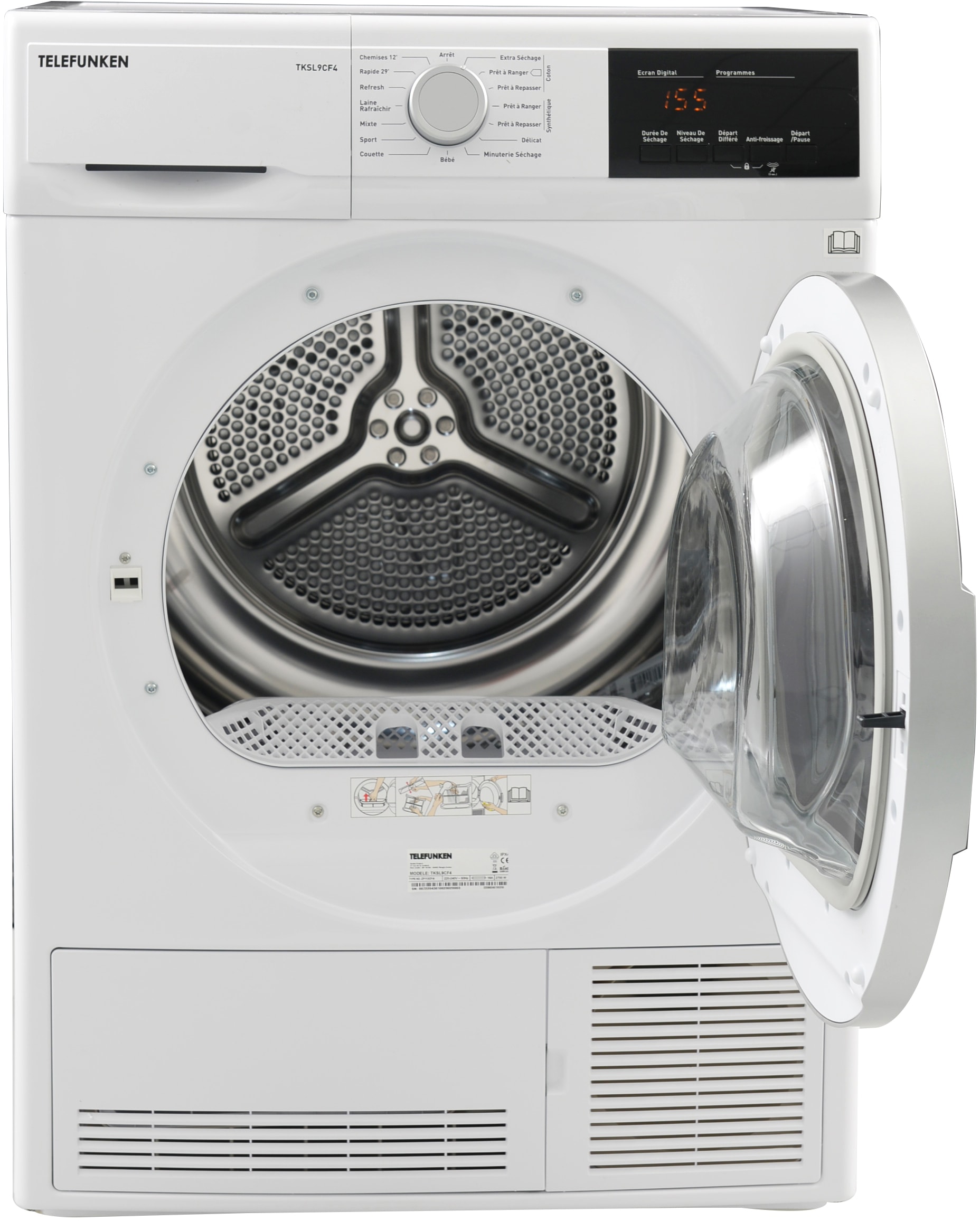 Sèche linge Condensation TELEFUNKEN TKSL9CF4 Pas Cher - UBALDI.com