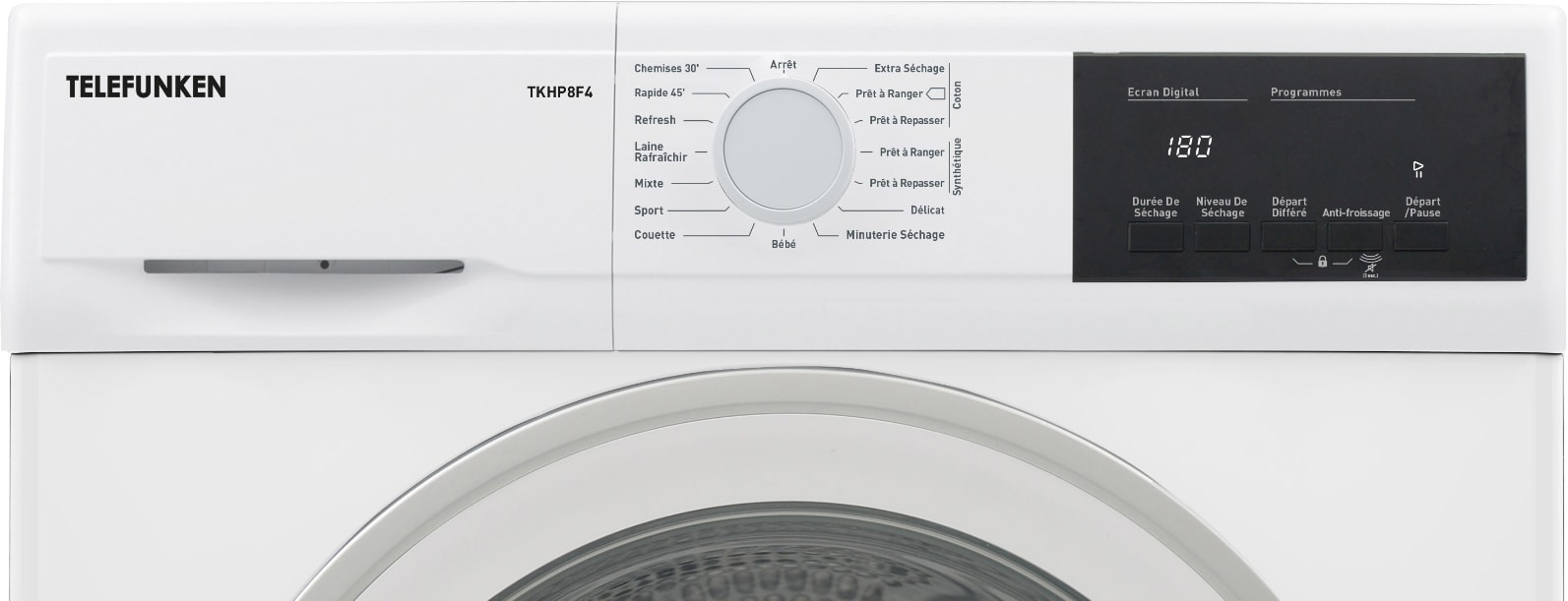 Sèche linge Condensation TELEFUNKEN TKHP8F4 Pas Cher - UBALDI.com