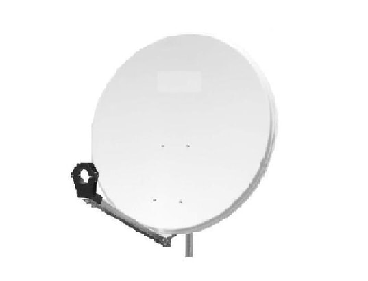 Parabole Satellite Aluminium Blanche 80cm avec Support LNB 0.1 dB idéal ...