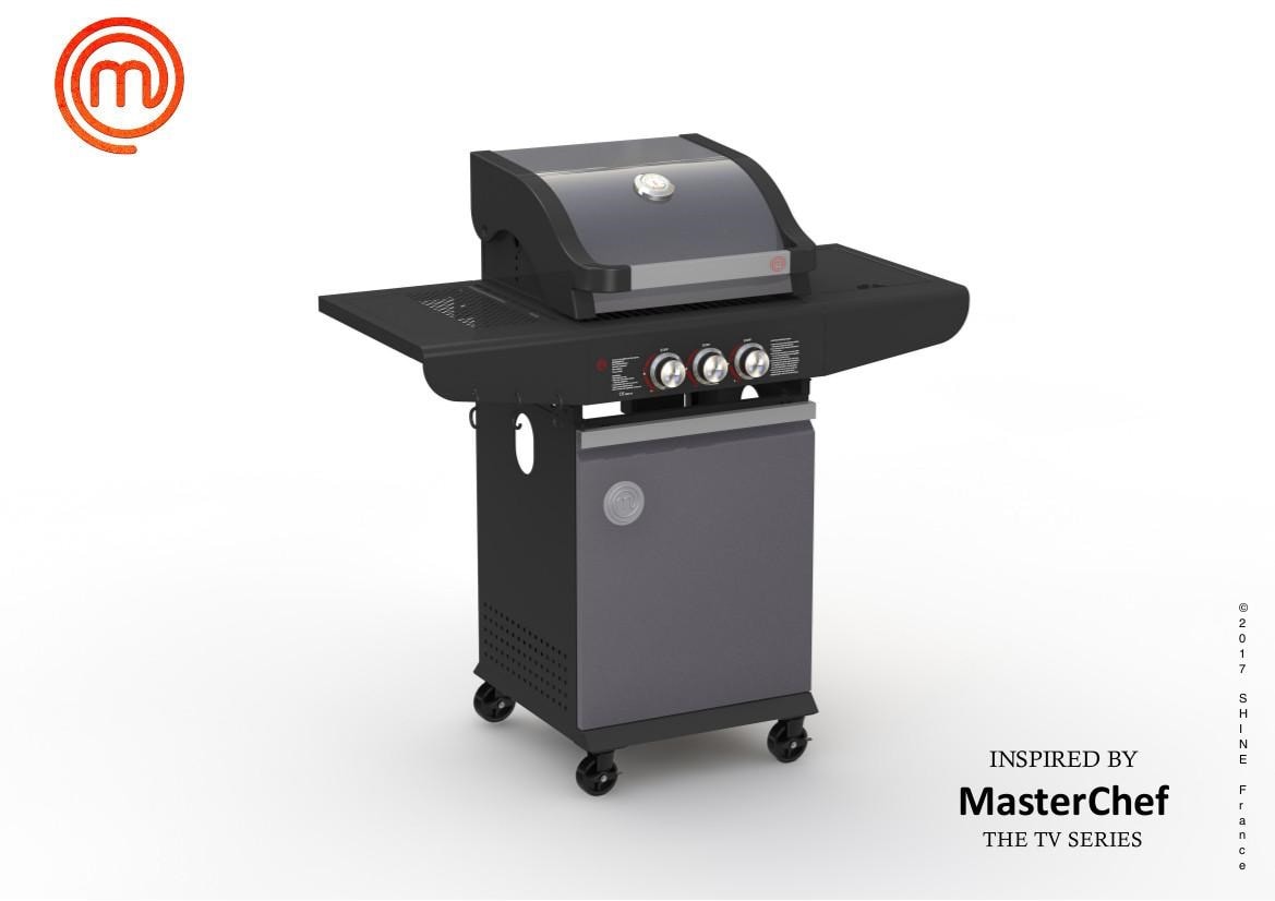 MasterChef - Barbecue à gaz 2 brûleurs MASTERCHEF