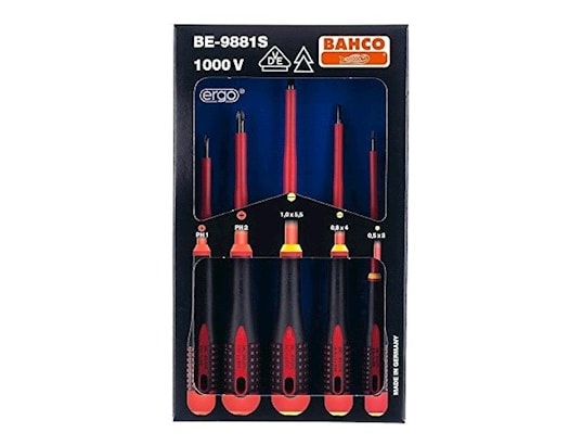 BAHCO INSULATED ERGO SCREWDRIVER SET 6 PIECE SL/PH BAHCO