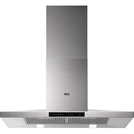 Hotte décorative murale Aeg DKB5960HM INOX AEG Pas Cher - UBALDI.com