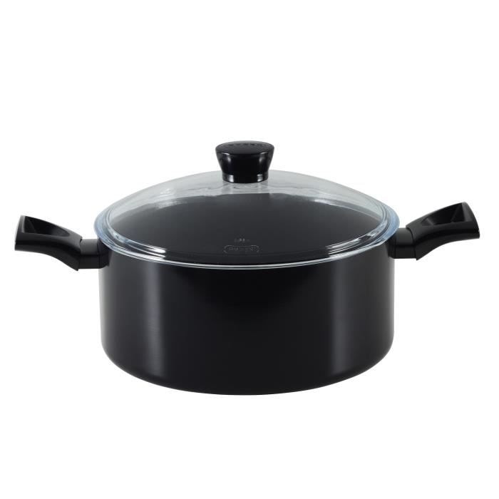 PYREX BLACK DIAMOND FAITOUT 24CM + COUVERCLE TOUS FEUX SAUF INDUCTION PYREX