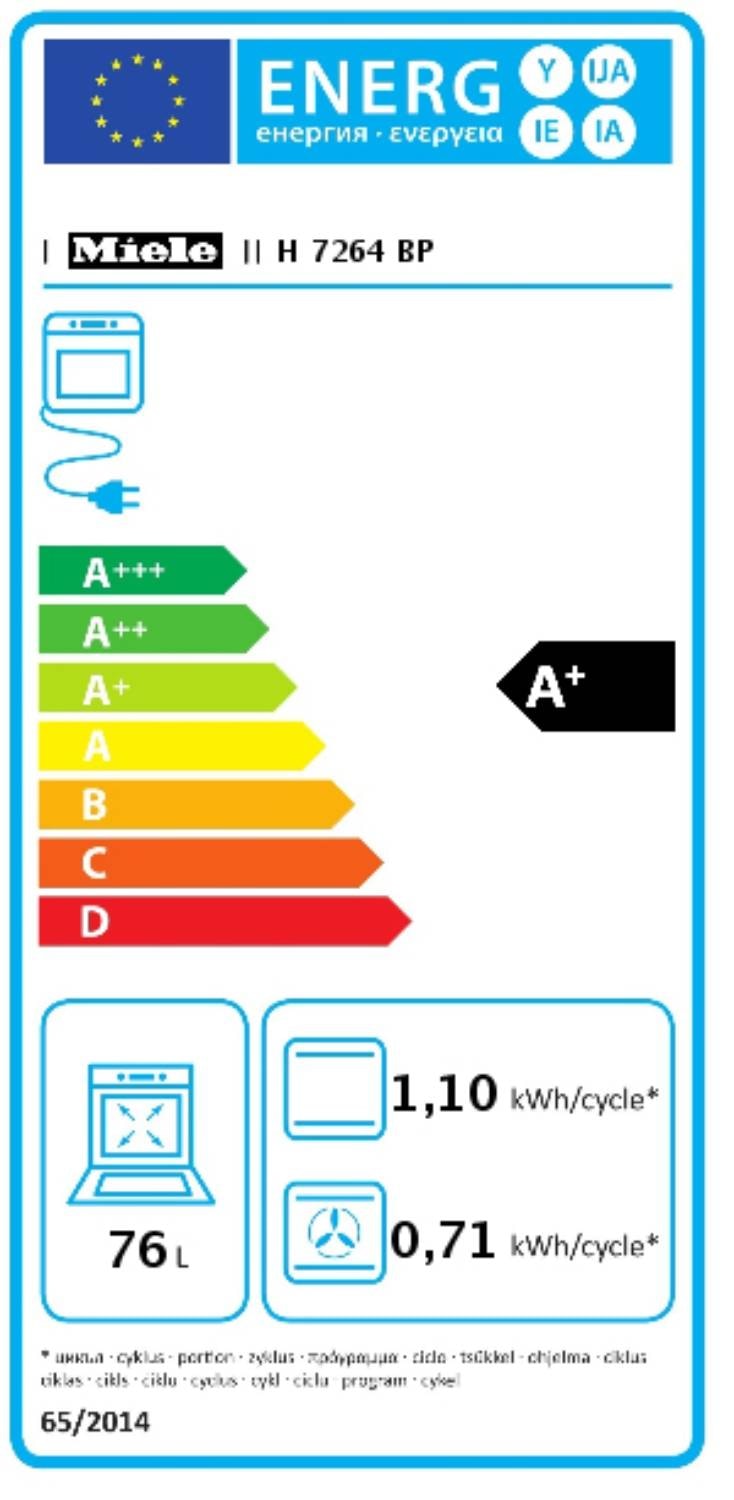 Four encastrable pyrolyse MIELE H7264BP Pas Cher - UBALDI.com