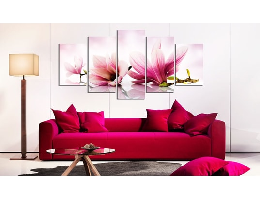 200x100 Tableau Magnolias Fleurs Admirable Magniolias: fleurs roses ...