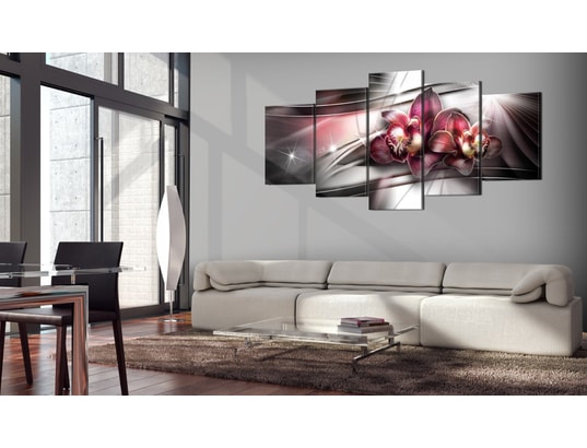 100x50 Tableau Fleurs et plantes Abstraction Admirable Dark Beauty ICAVERNE