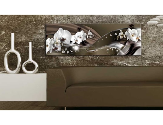 150x50 Tableau Orchidées Fleurs Admirable Chocolate Dance of Orchid ...
