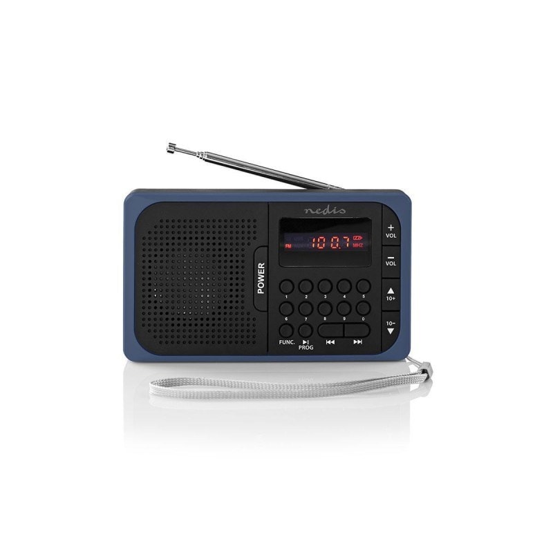 NEDIS Poste Radio FM Portable | 3,6 W | Port USB et Logement Carte ...