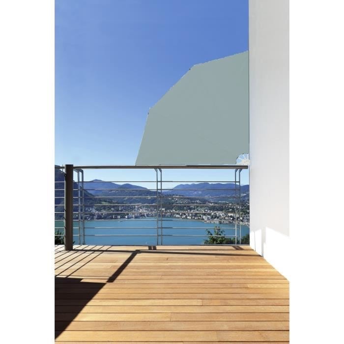 VOILE D'OMBRAGE - TOILE SOLAIRE IDEALGARDEN Rideau de balcon amovible ...