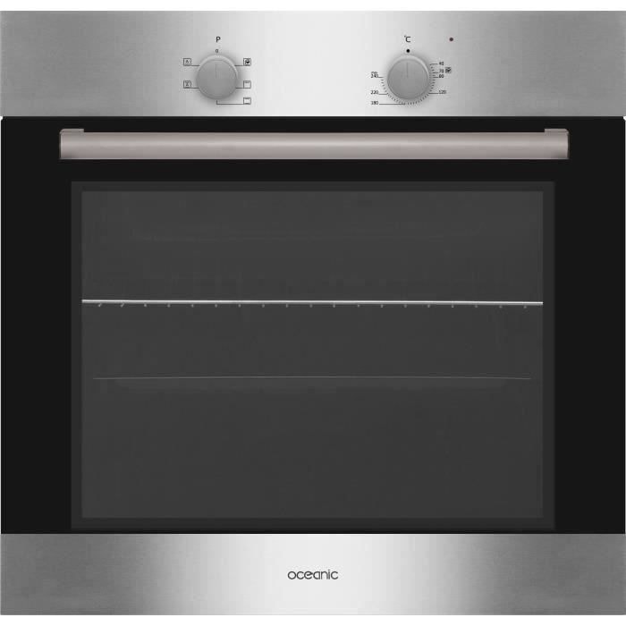 OCEAF60IX - chaleur brassée - Classe A - bandeau inox OCEANIC Pas Cher ...