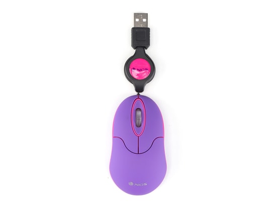 Mini souris optique avec cordon r?tractable NGS Pas Cher - UBALDI.com