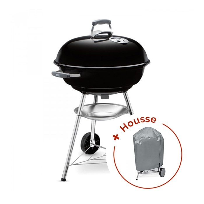 Pack Barbecue Weber Compact Kettle 57 cm + housse 7176 WEBER