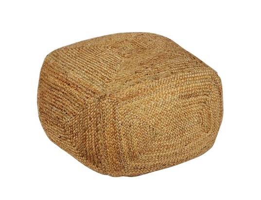 Pouf bamako tissu naturel MENZZO shy02