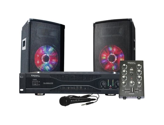 Kit de sonorisation Disco avec animation lumineuse à LED IBIZA