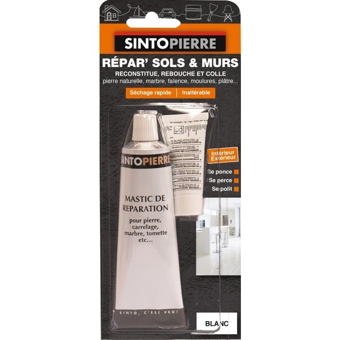 Sintopierre Blanc - 66 ml - Mastic pour pierre SINTO