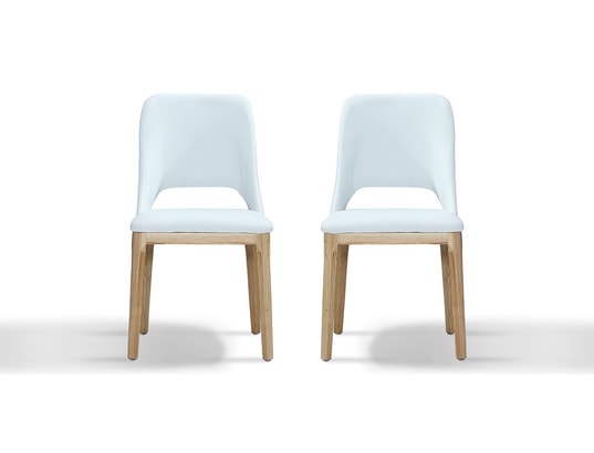 Chaise design mandy - blanc - lot de 2 LA MAISON DU CANAPE Pas Cher ...