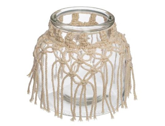 Photophore en verre ritual 12cm transparent ATMOSPHERA