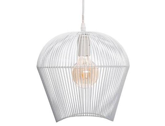 Lampe suspension en métal jena 25cm blanc ATMOSPHERA
