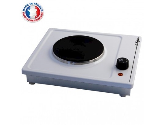 Réchaud table de cuisson blanc modulable 1 feu 1000W Mézières MEZIERES ...