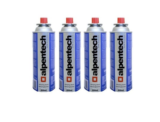 Cartouche gaz camping 4 x 227g alpentech butane un2037 recharges pour désherbeurs réchauds et ...