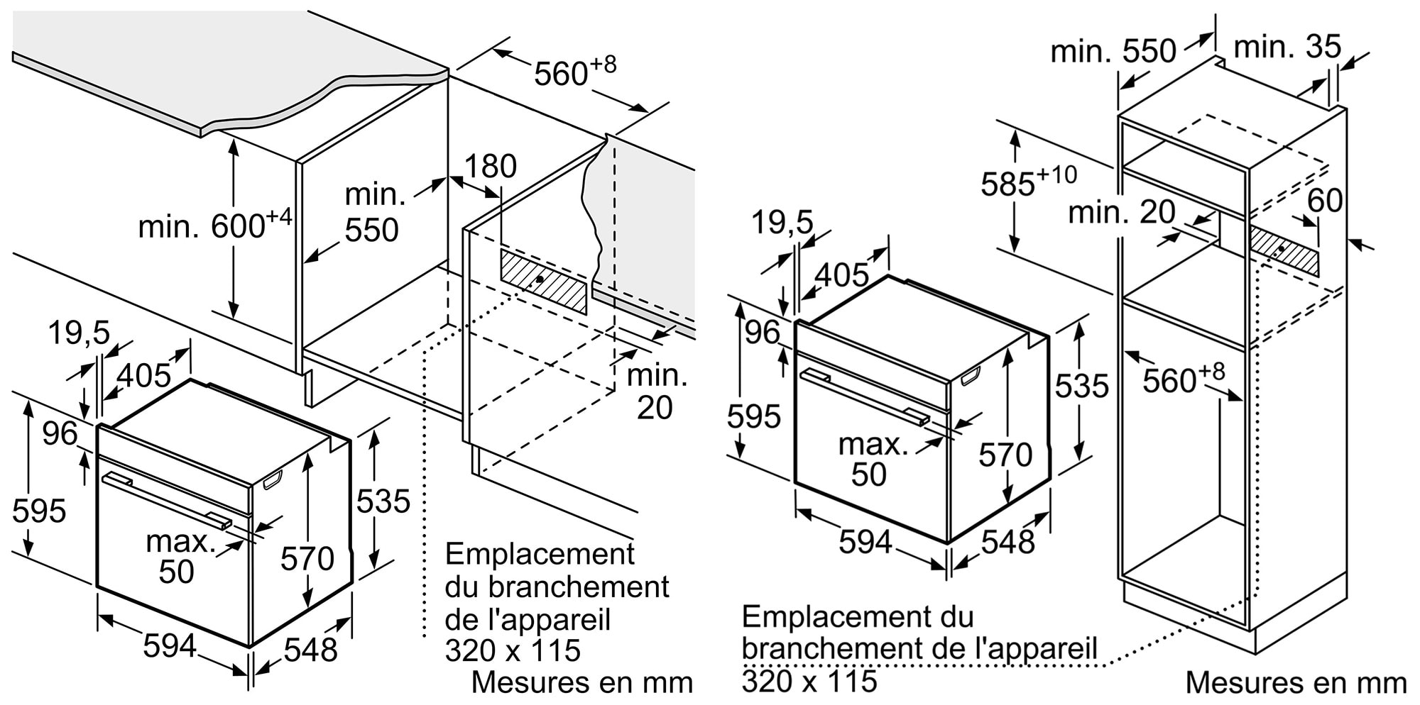 Four encastrable pyrolyse SIEMENS HB578BBS6 71L Porte Chariot Home ...