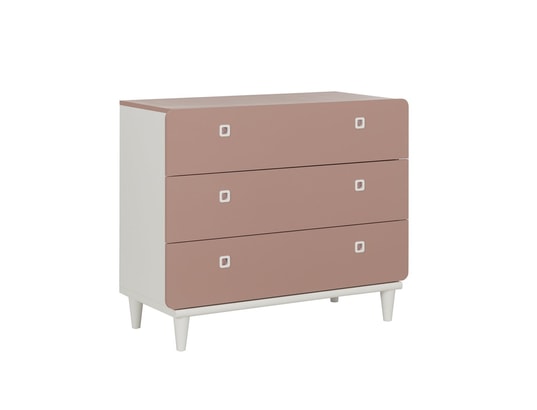Commode 3 tiroirs april - rose GAMI