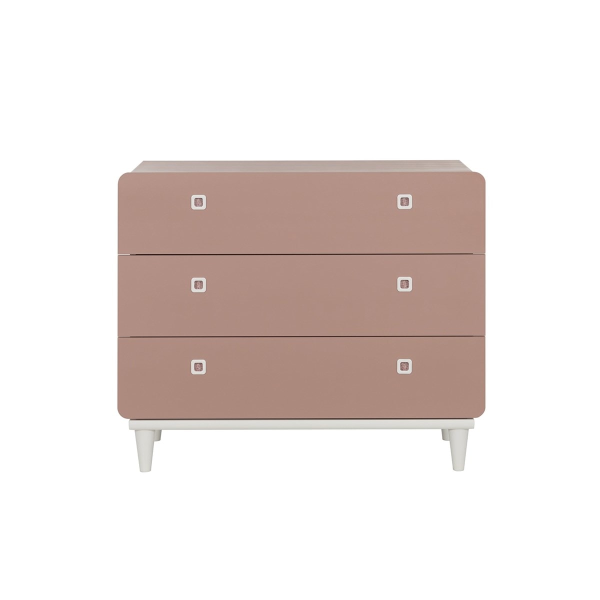 Commode 3 tiroirs april - rose GAMI