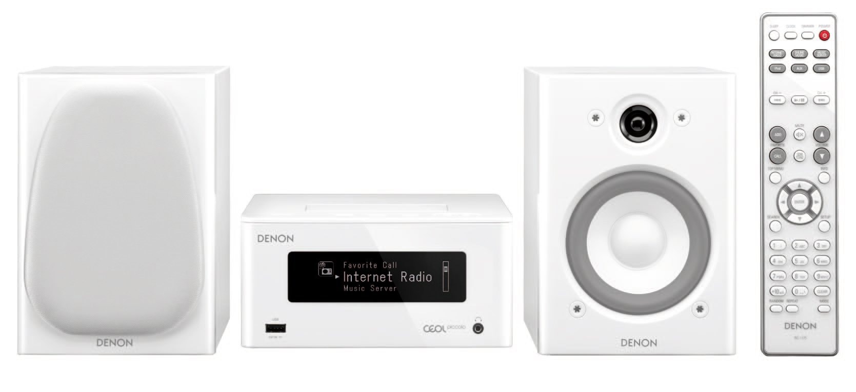 Micro chaîne hifi DENON Ceol Piccolo N5 Blanche Pas Cher - UBALDI.com