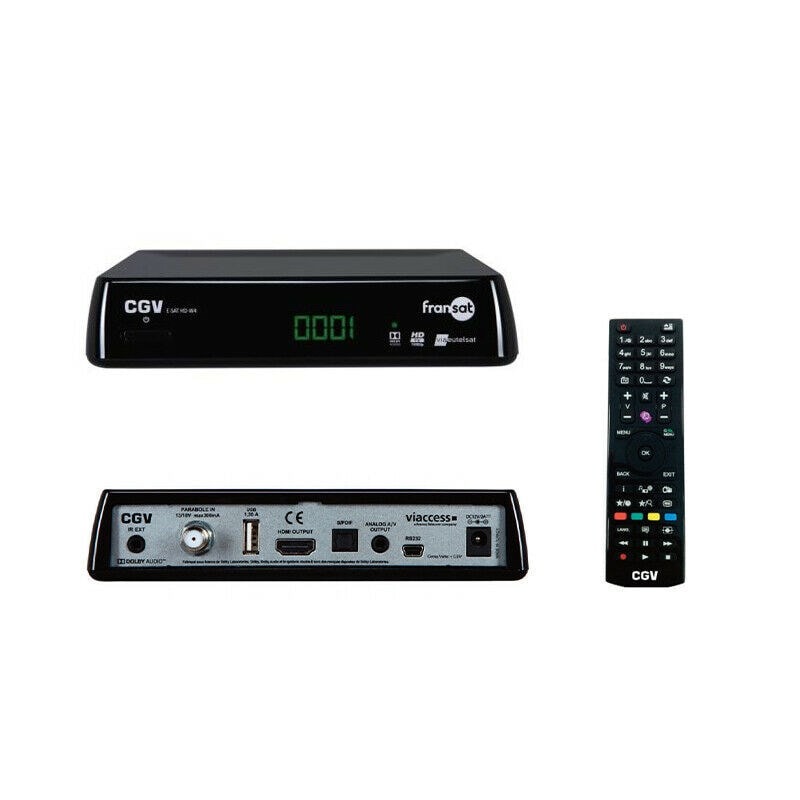 Décodeur satellite hd e-sat hd-w4 (sans carte fransat) CGV Pas Cher ...