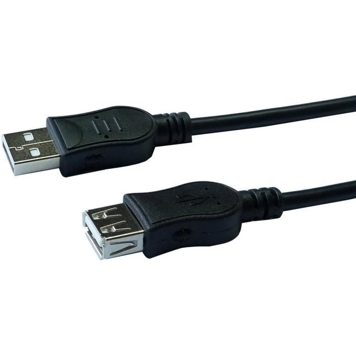 Continental edison câble rallonge usb male/usb femelle - 0,15m ...