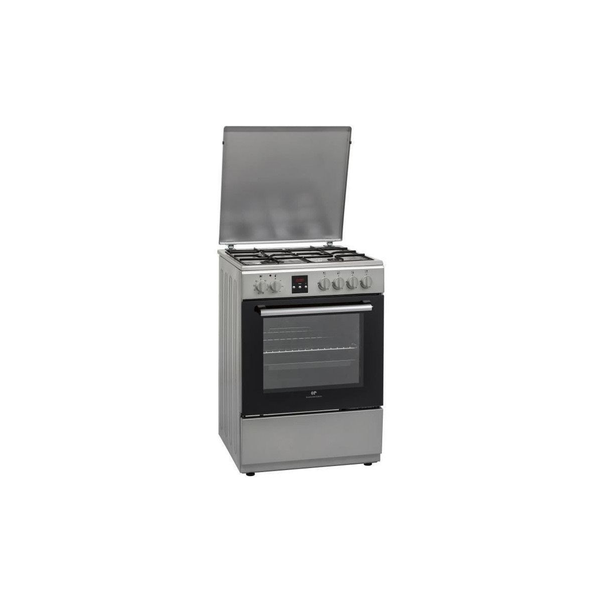 Continental edison - cecg6065fcs - cuisiniere mixte - 4 feux gaz - four electrique 65l - l60cm ...