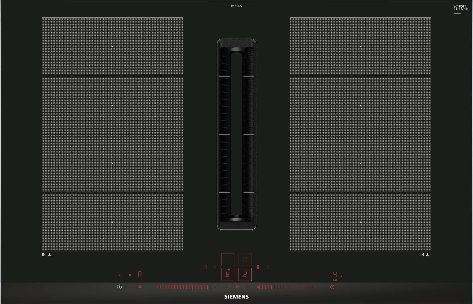 SIEMENS EX875LX67E, iQ700, flexInduction, powerMove Plus - Plaque ...