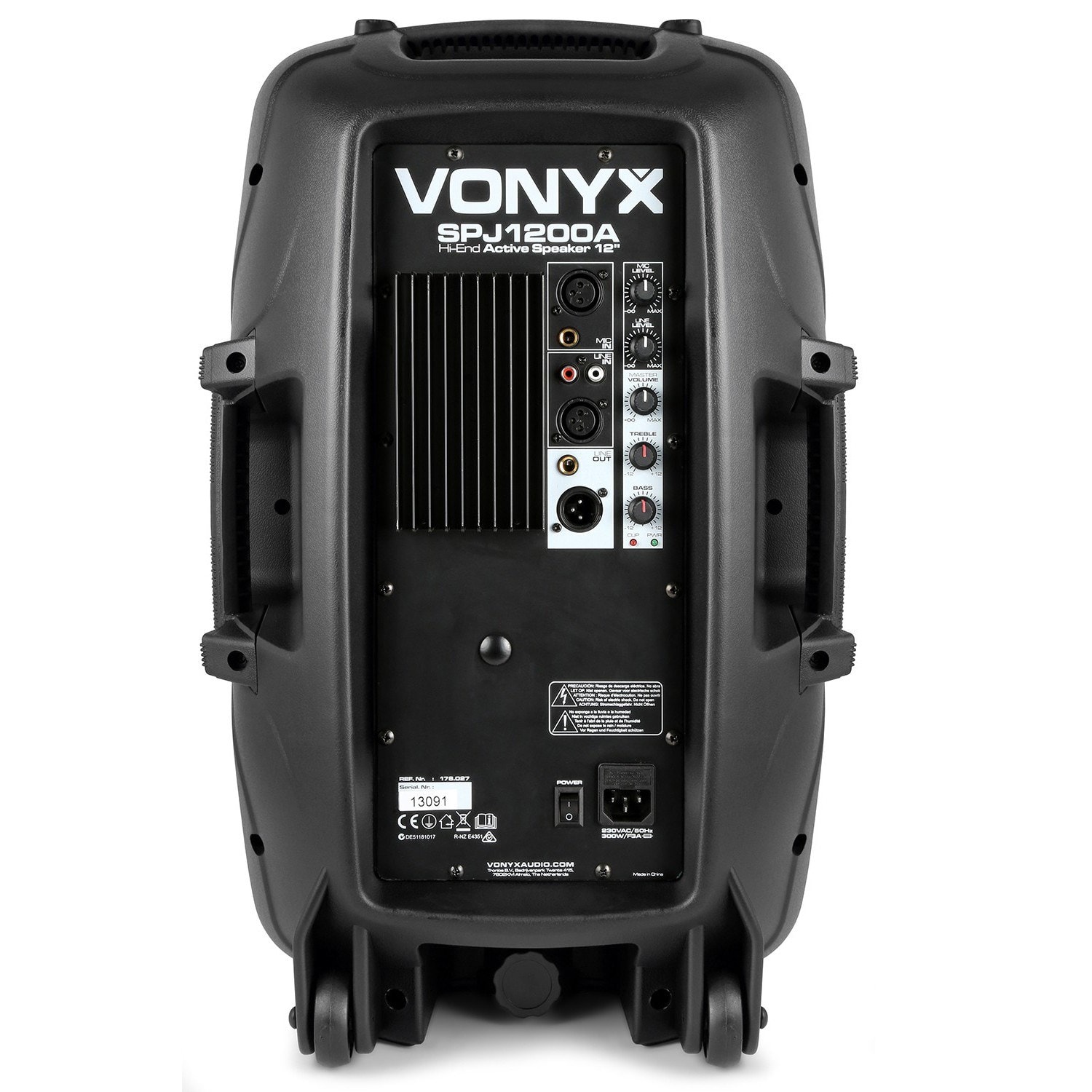 Enceinte active sono dj vonyx spj-1200a 12 600 w SKYTEC